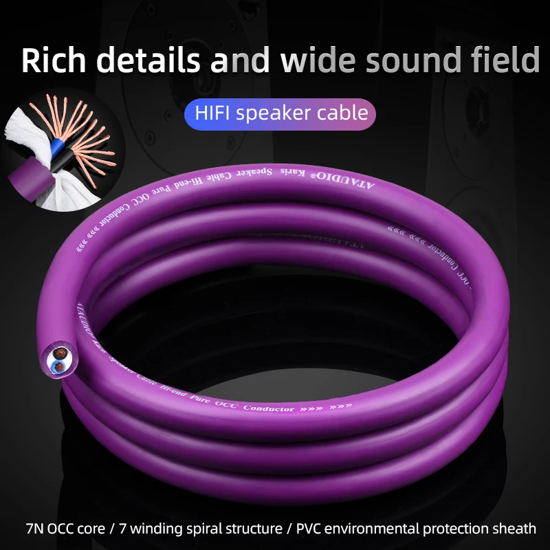 ATAUDIO-Hi-End-7N-OCC-core-Amplifier-Dedicated-Bulk-Speaker-Wire-Hifi ...