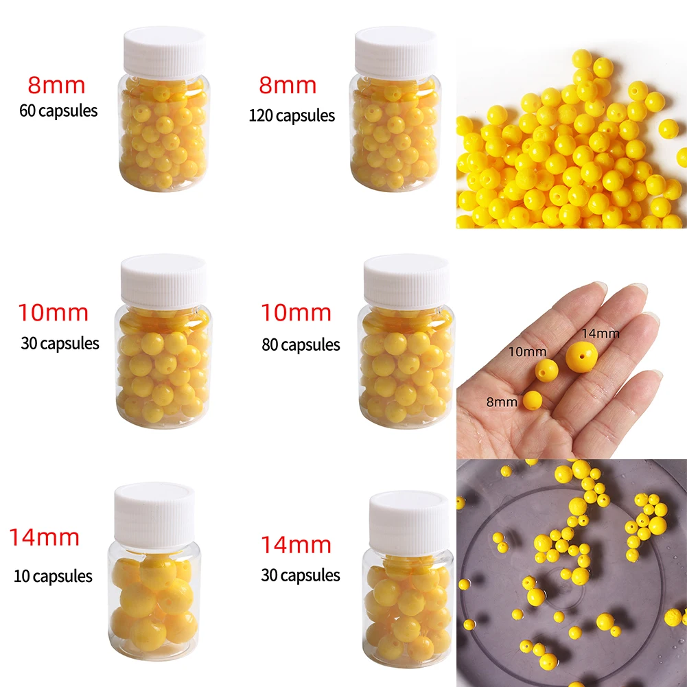1 Bottle Floating Ball Bait Corn Flavor Fishing Float Beads Bottled ...