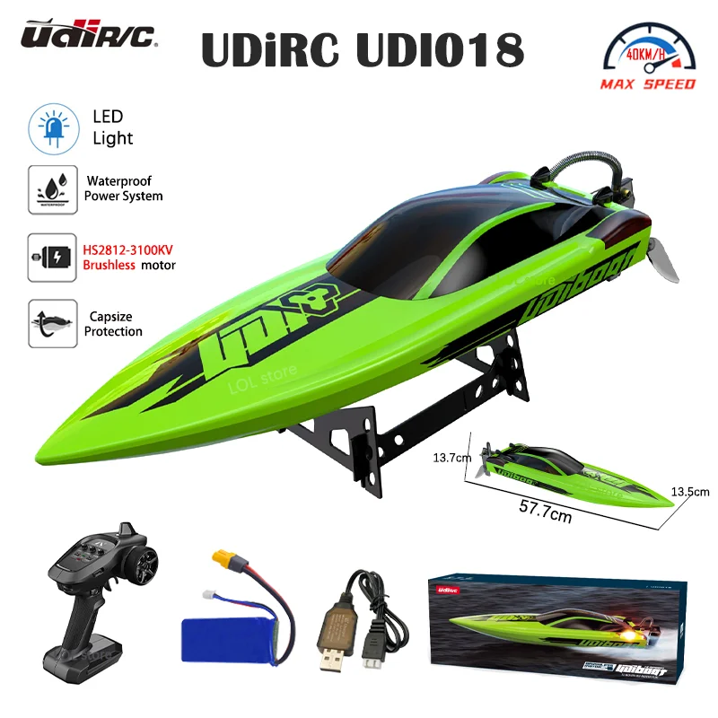 Udirc Udi018 Rc Boat 40km/h High Speed 2.4ghz Radio Control Boat ...