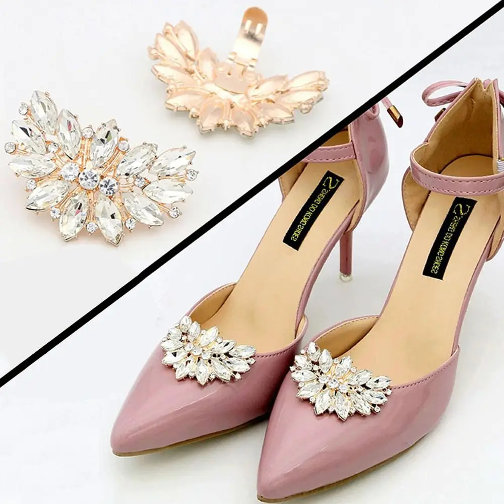 1PC-Lady-Rhinestones-Shoe-Clips-Wedding-Bride-Crystal-Shoes-Decoration ...