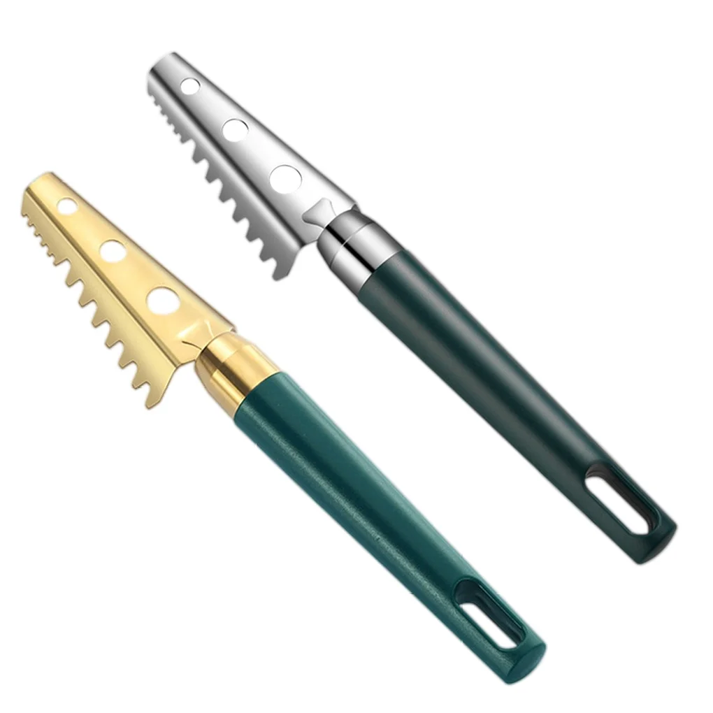 Stainless Steel Fish Scaler Quick Scale Remover Seafood Fishbone Peeler ...