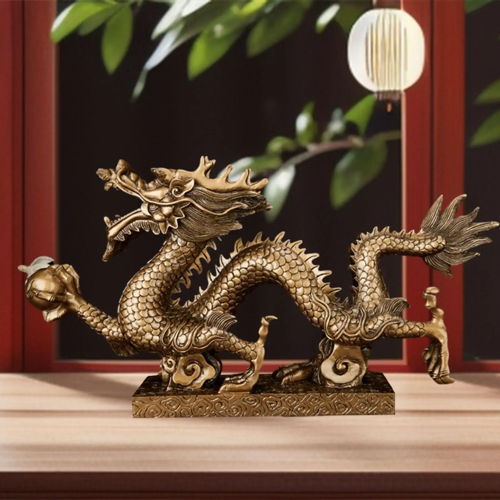 Chinese-Treasures-Dragon-Statue-Table-Centerpiece-Resin-Dragon ...