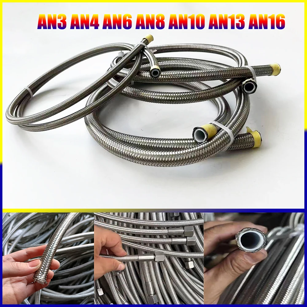 3meter An3-an16 High Temperature Fuel Oil Line Hose Ptfe Racing Hose ...