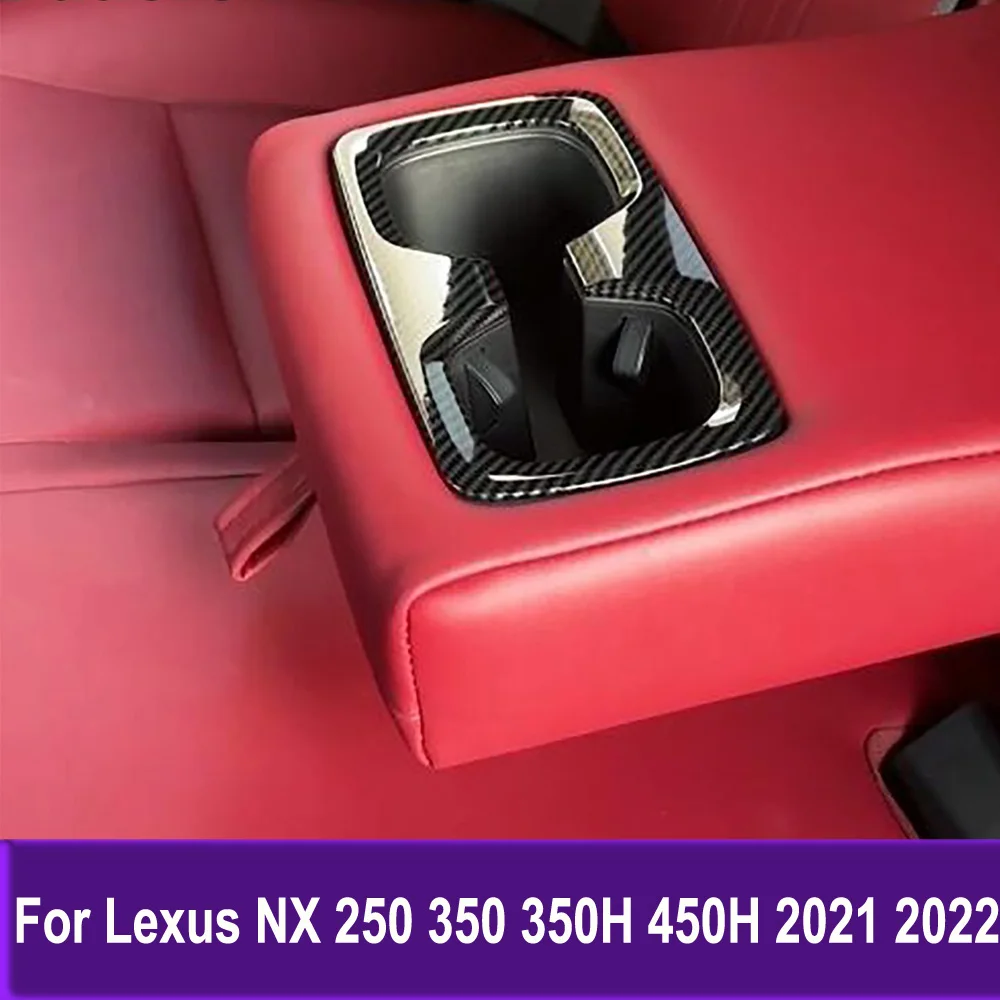 Rear-Water-Cup-Holder-Frame-Panel-Decal-Cover-Trim-For-Lexus-NX-250-350 ...
