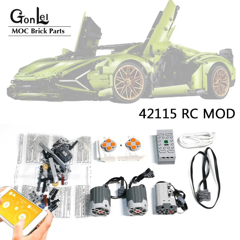 NEW-MOC-Stand-App-Control-RC-Motors-Set-MOD-Building-Blocks-Kit-for ...