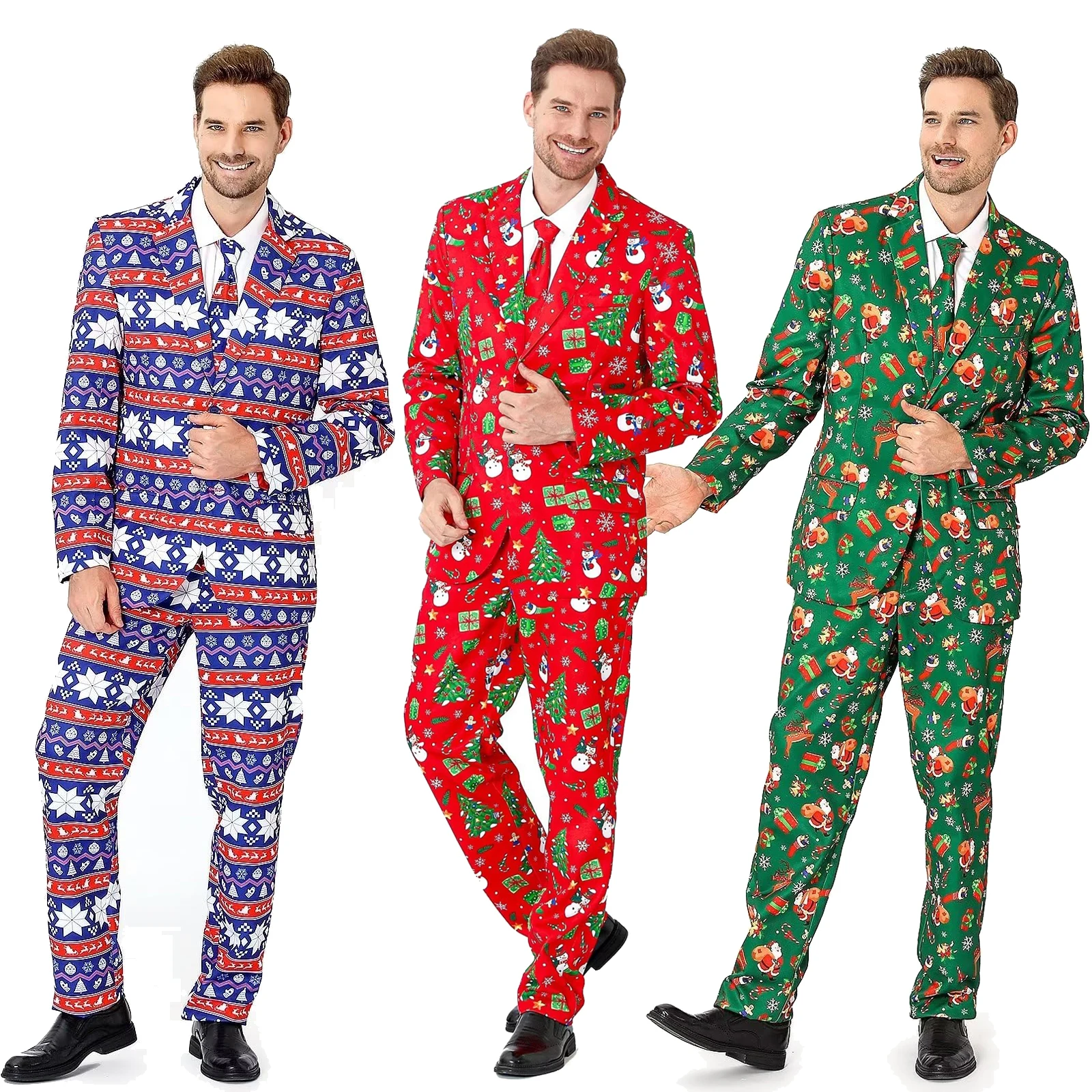Christmas-Suit-for-Men-Costume-Adult-Halloween-Party-Jacket-Outfit-with ...