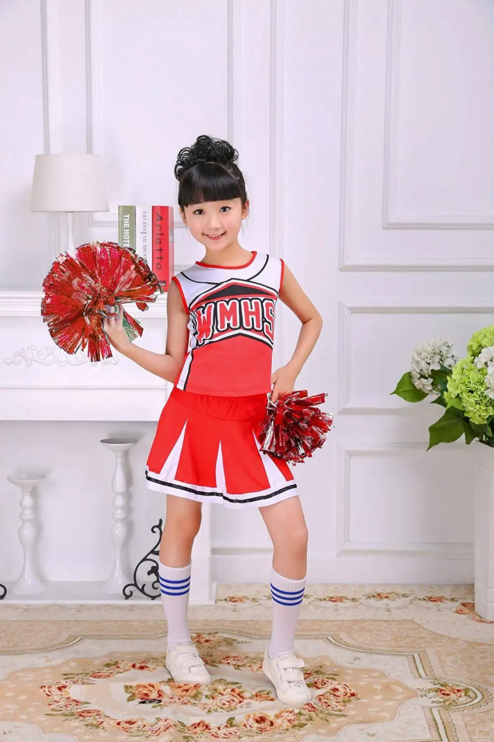 Pom Poms And Cheerleading Outfit at Flynn Deacon blog