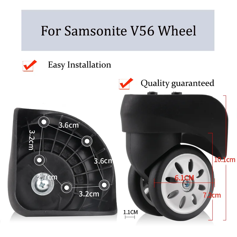 Suitable For Samsonite V56 Universal Wheel Trolley Case Wheel ...