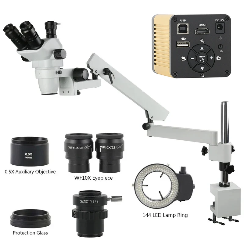 Dental-Equipment-3-35X-45X-Simul-Focal-Parfocal-Trinocular-Stereo ...