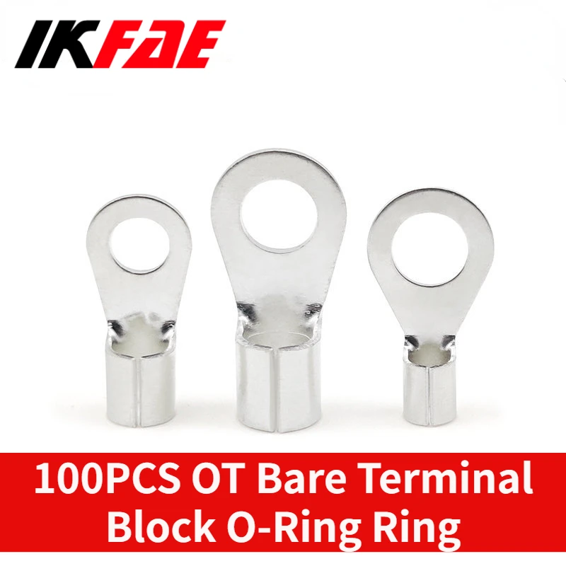 100PCS-OT-Terminal-Block-O-Ring-Ring-Type-Terminal-Block-Cable-Wire ...
