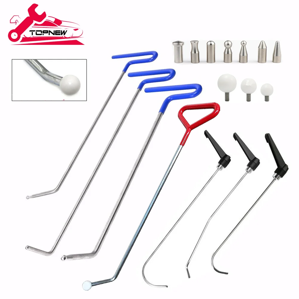 Car Tools Paintless Dent Repair Rods Kit, Auto Dent Repair Tools, Hail ...
