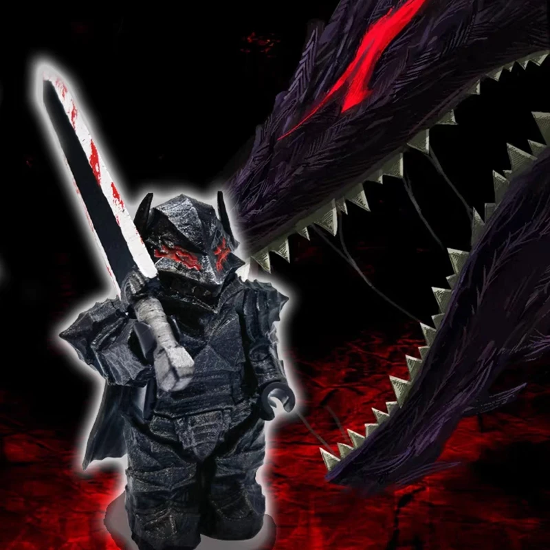 Famous Japanese Animation Berserk Guts Props Weapons Set For Mini Dolls ...
