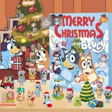 Bluey-Figure-Christmas-Advent-Calendar-24pcs-Set-Blind-Box-Birthday ...