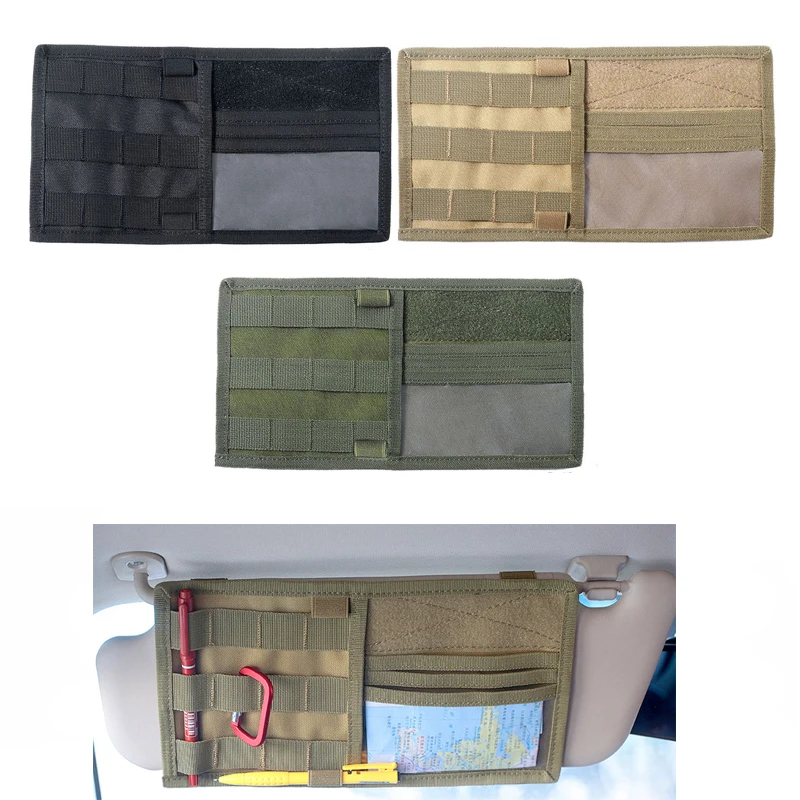 Tactical Army Hunting Universal Car Auto Visor Organizer Holder Case ...