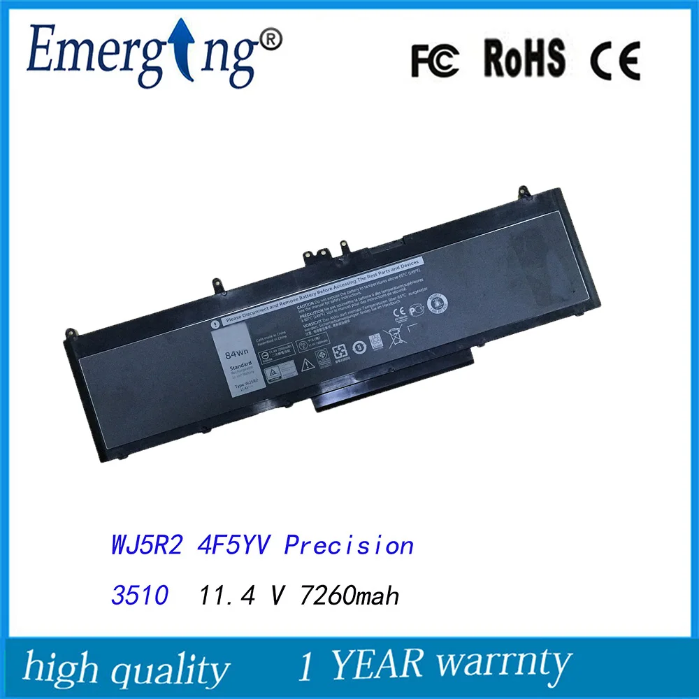 11-4V-84Wh-WJ5R2-Original-Laptop-Battery-for-Dell-Precision-3510-4F5YV ...