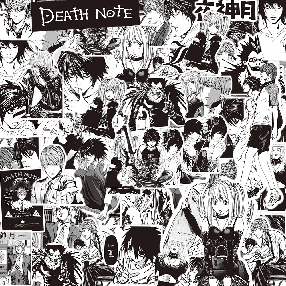 10-30-65pcs-Black-White-Anime-DEATH-NOTE-Stickers-Cool-Graffiti-Decals ...
