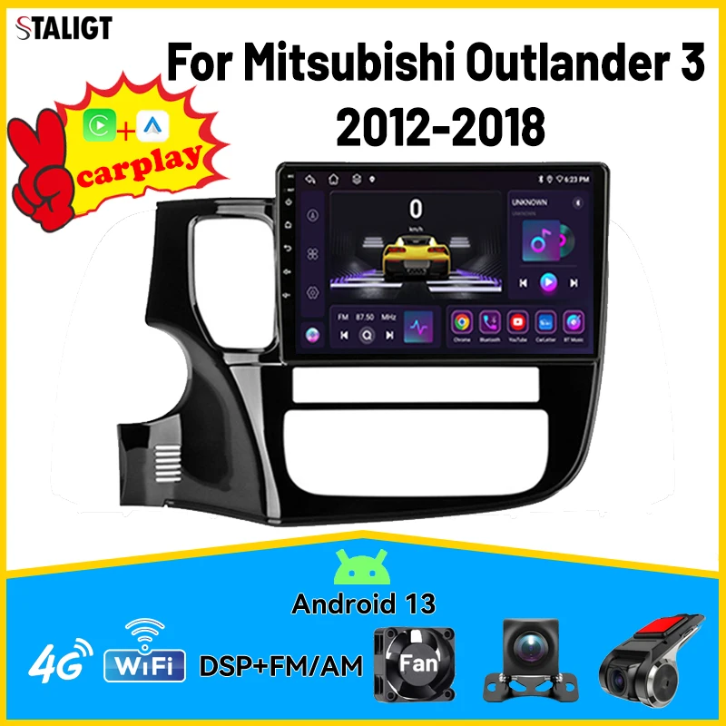 2Din-Android-Car-Play-Android-Auto-Wireless-Navigation-For-Mitsubishi ...