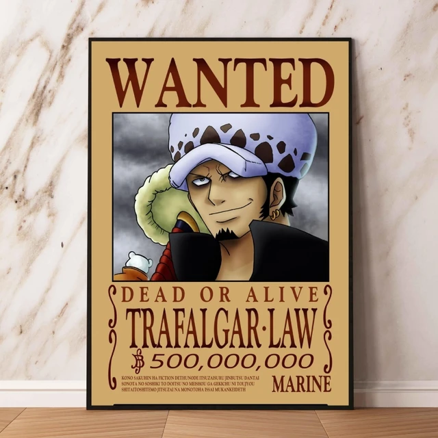 One Piece Wanted Posters Law