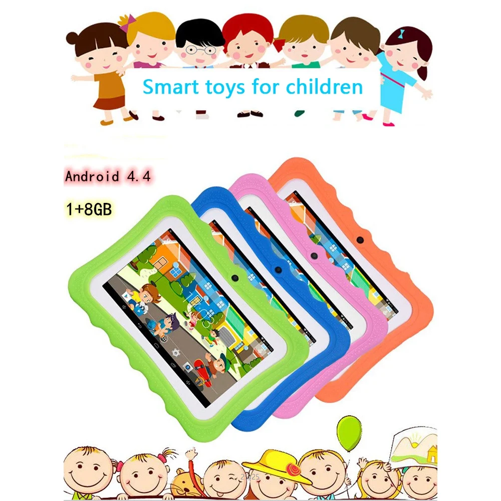 Children Q7 Learning Tablet Pc 7 Inch 1+8g Quad Core Android 4.4 Wifi ...