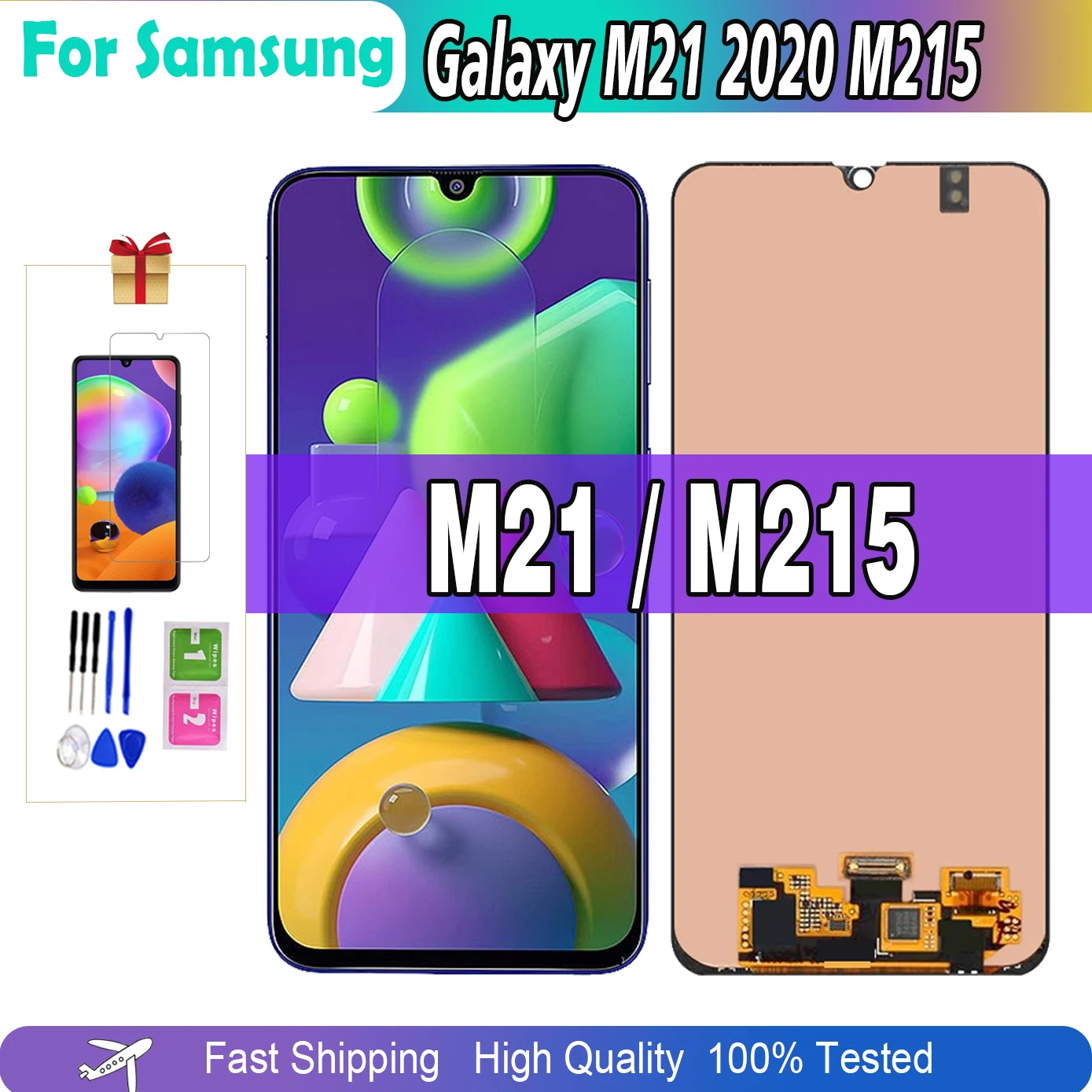 Super-AMOLED-LCD-For-SAMSUNG-Galaxy-M21-2020-LCD-M215-SM-M215F-DS ...