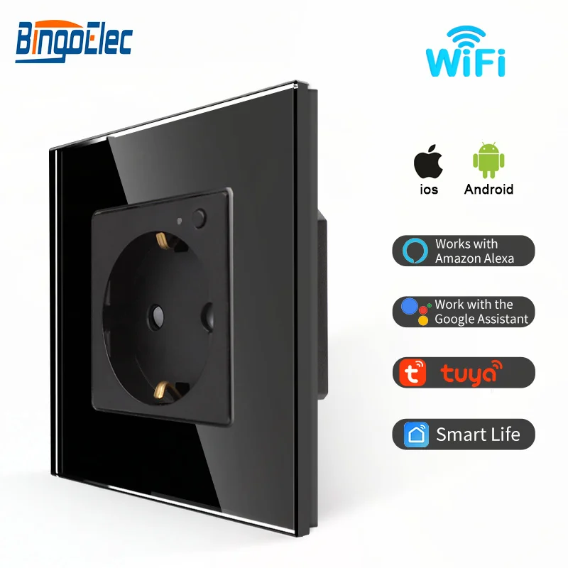 Home Wifi Smart Power Socket | Wifi Electric Socket Smart | Alexa Wall ...