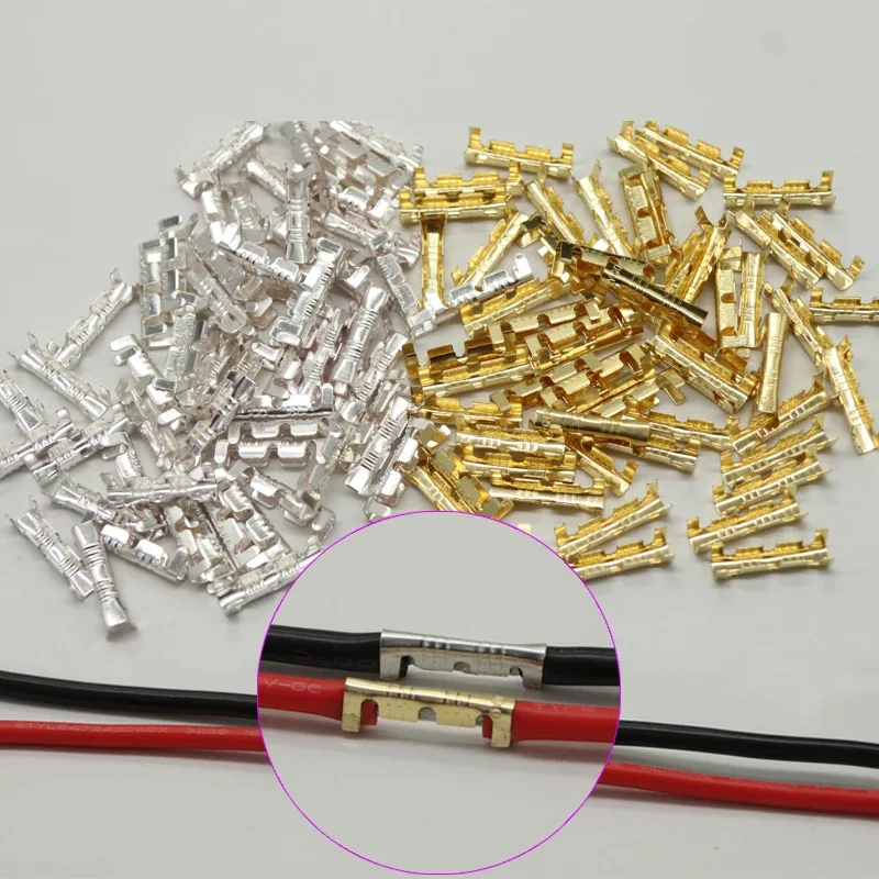 50-100-200-500Pcs-453-U-shaped-Terminal-Tab-Cold-Inserts-Connectors ...