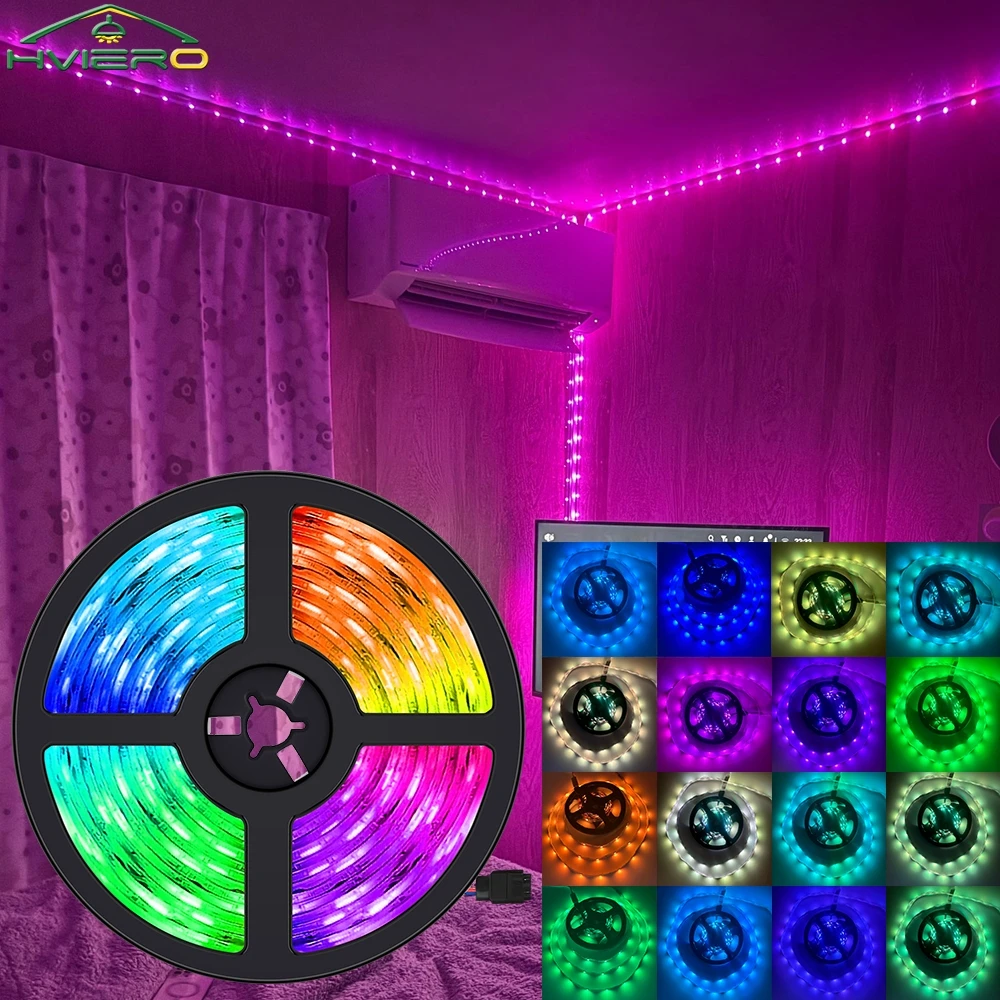 5M LED Light Strips RGB SMD 5050 Waterproof Flexible Lamps Tape Diode ...