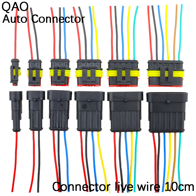 1set-AMP-1P-2P-3P-4P-5P-6P-Way-Waterproof-Electrical-Auto-Connector ...