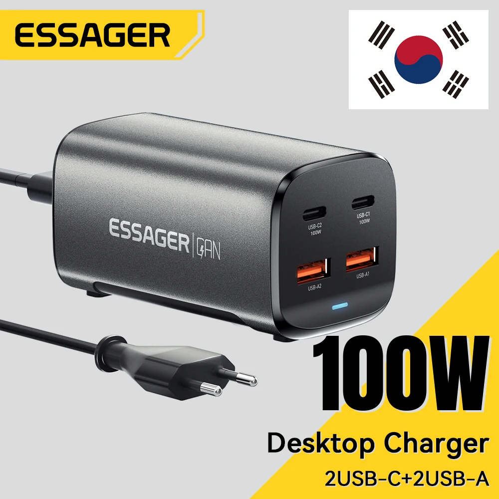 Essager 100W USB C GaN Ładowarka za $17.16 / ~67zł - LowcyChin.pl