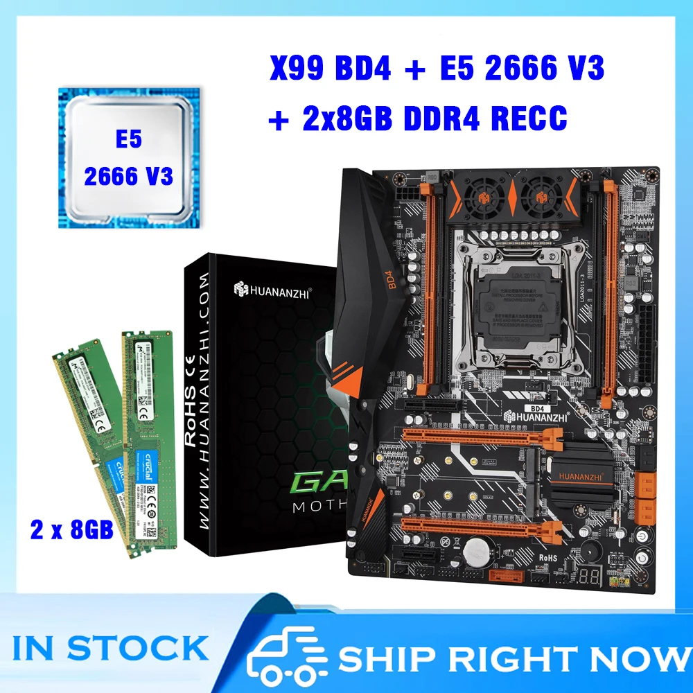 Huananzhi X99 Bd4 2666 V3 | X99 Huananzhi Combo Board | Huananzhi X99 ...