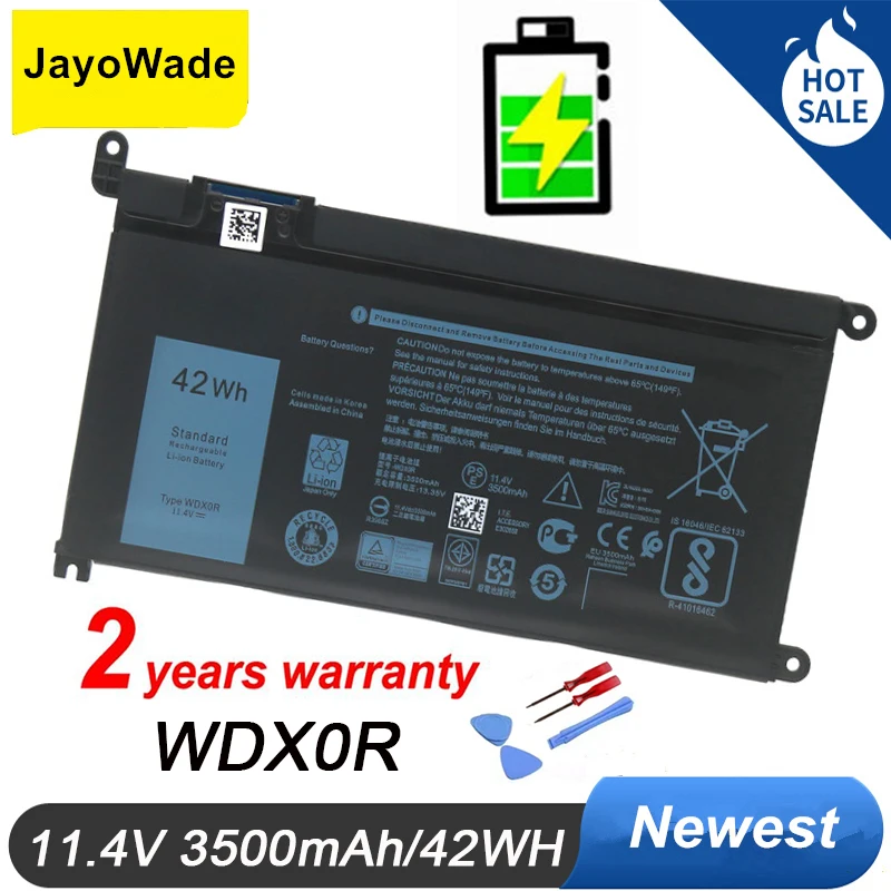 Factory WDXOR Laptop Battery For Dell Inspiron 14 5368 5567 7560 5767 ...