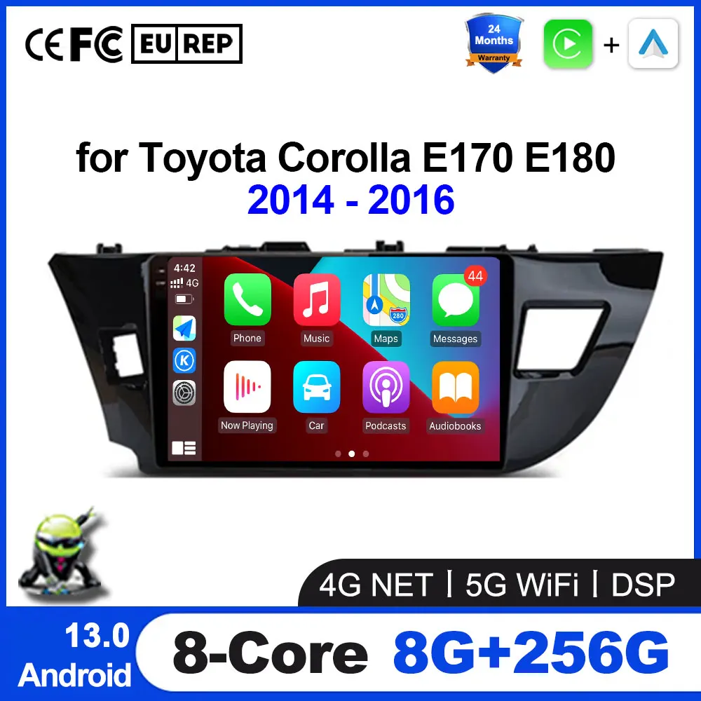 Radio-con-GPS-para-coche-reproductor-Multimedia-con-Android-13-CarPlay-inal-mbrico-Wifi-pantalla ...