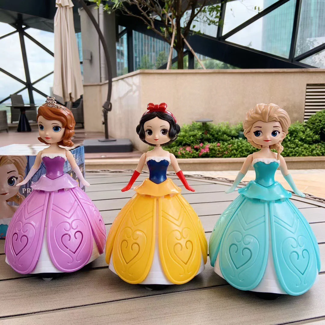 Disney Frozen Ice Princess Electric Dancing Toys Elsa Anna Doll With ...