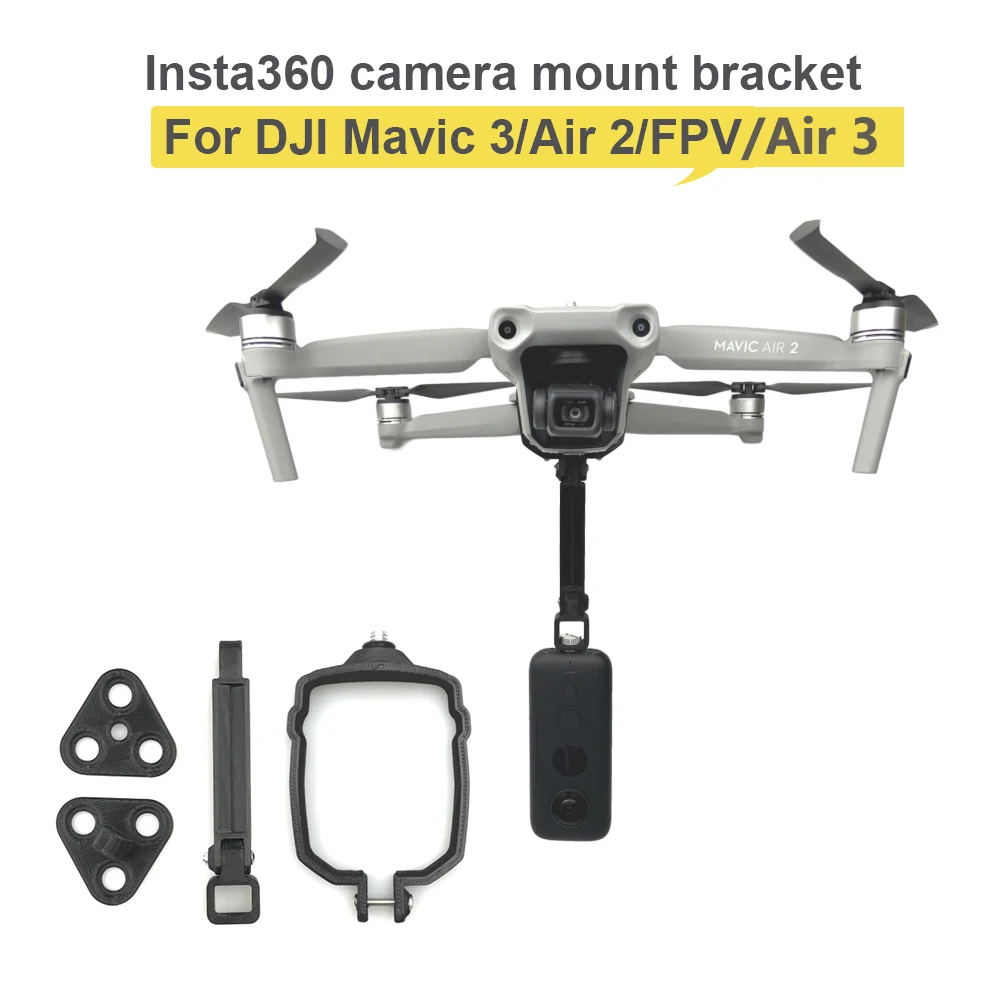 Verlangerte Halterung fur dji mavic 3 air 2s air 3 fur dji fpv drohne obere halterung adapter fur 360 panorama kamera insta360 one x AliExpress