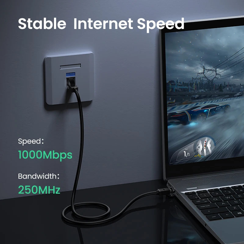 UGREEN Ethernet Cable Cat6 Gigabit High Speed 1000Mbps Internet Cable ...