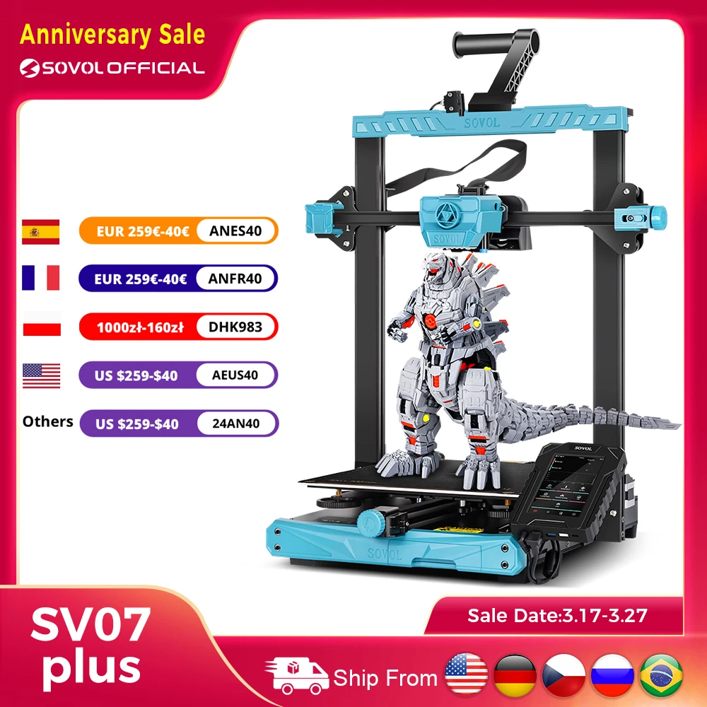 Sovol-SV07-Plus-3D-Printer-with-Klipper-Firmware-Max-Print-Speed-500mm ...