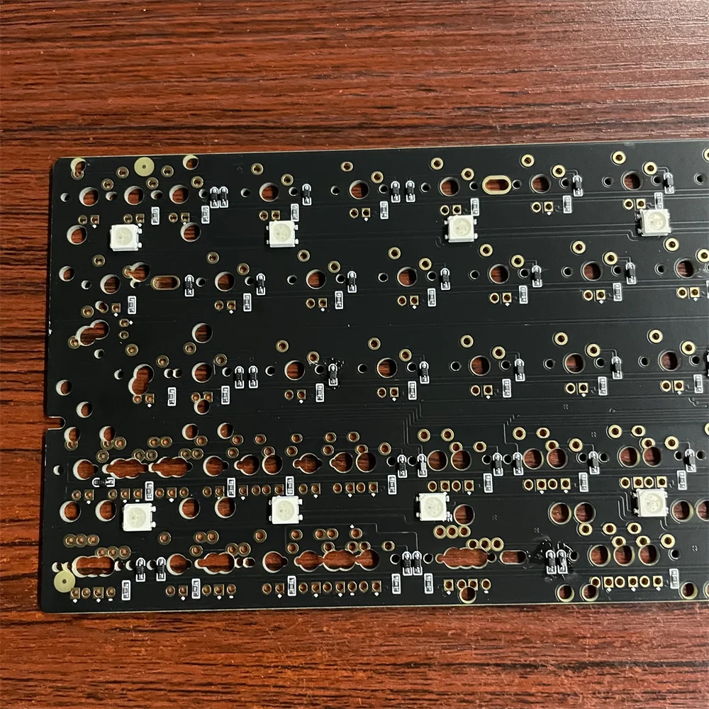 Gh60 placa pcb personalização diy teclado mecânico 60% xd64 rgb luz qmk ...