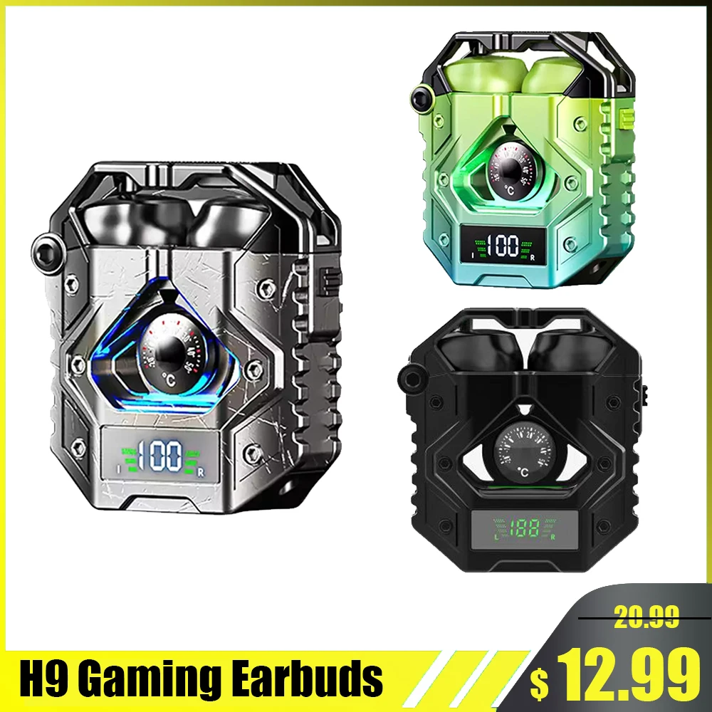 Palmfun h9 tws gaming fones de ouvido sem fio bluetooth estéreo alta ...