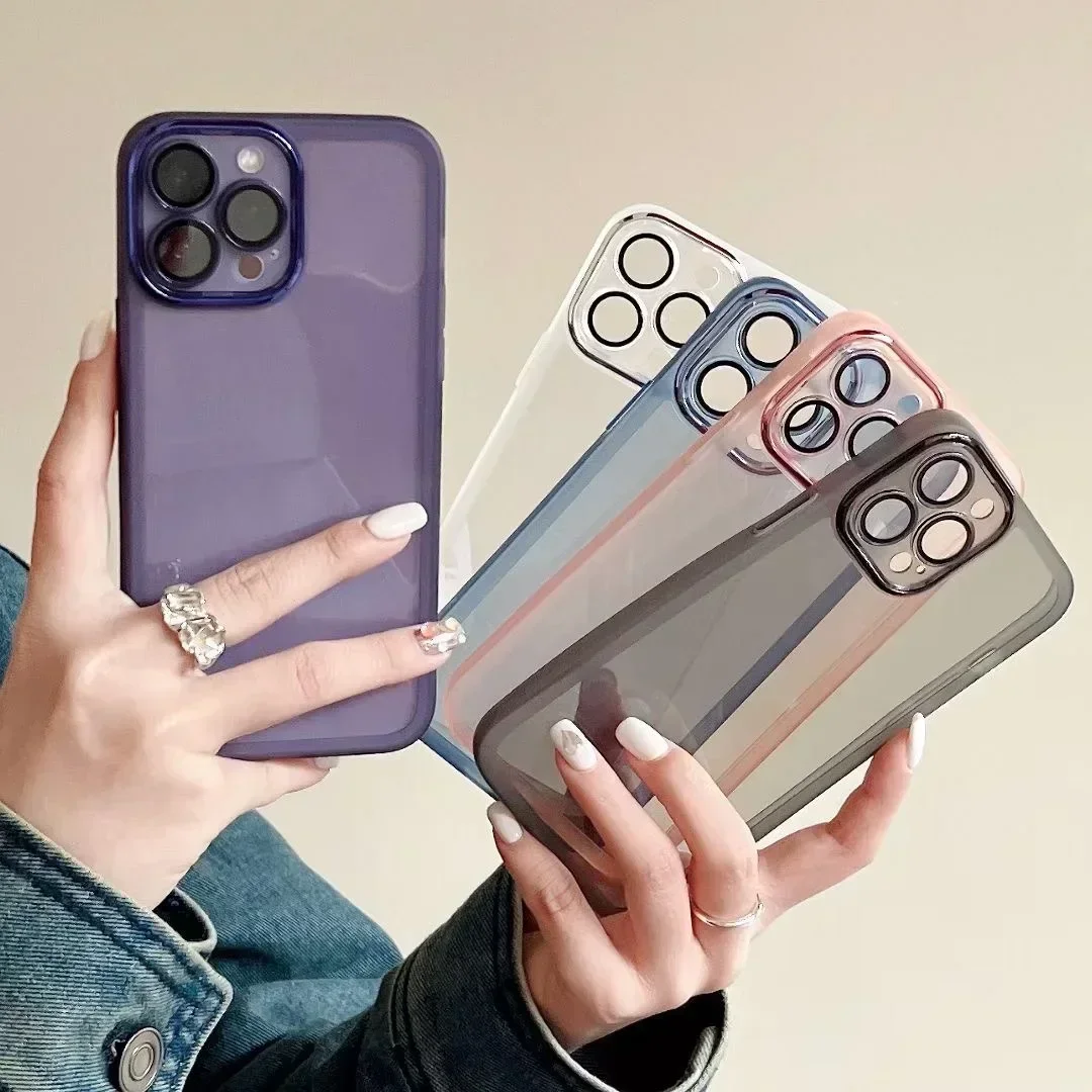 Lens Protection Phone Case for iPhone 15 Pro Max Plus 5G Full Camera ...