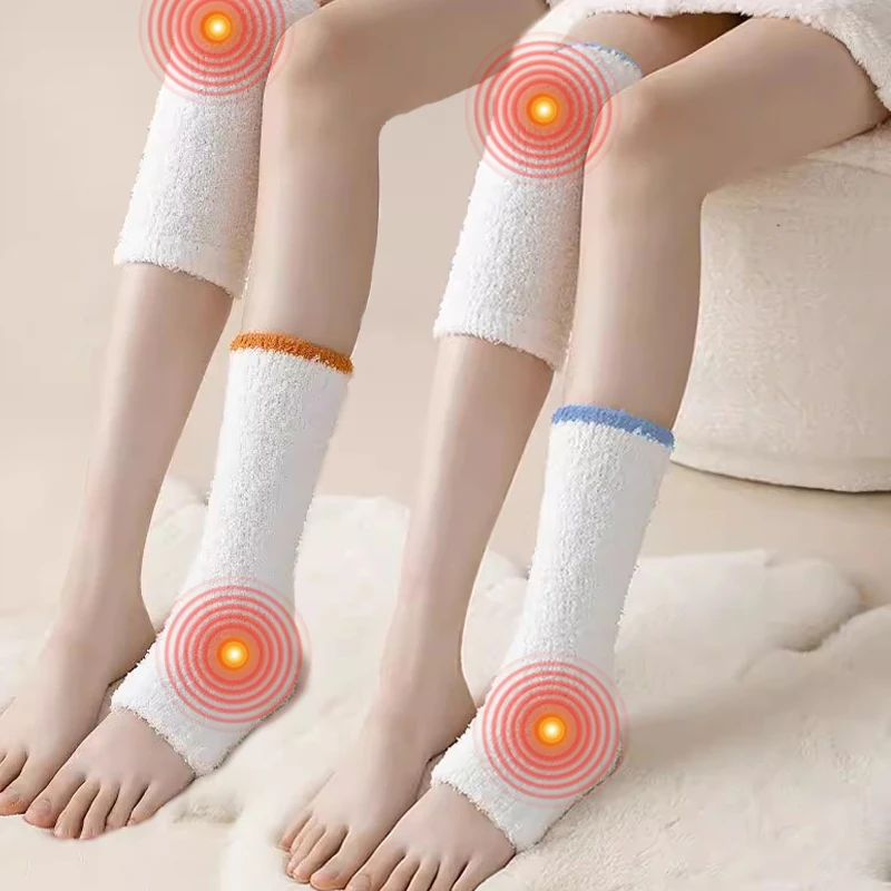 Autumn-Winter-Knee-Protection-Thickened-Plush-Coral-Fleece-High ...