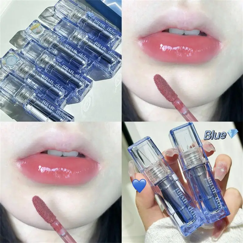Blue-Tube-Mirror-Water-Light-Lip-Gloss-Glass-Lip-Glaze-Moisturizing ...