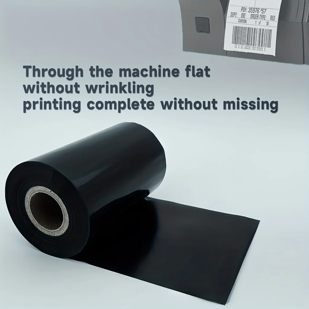 1pc-Barcode-Carbon-Tape-Heat-Transfer-Color-Tape-Black-For-Barcode ...