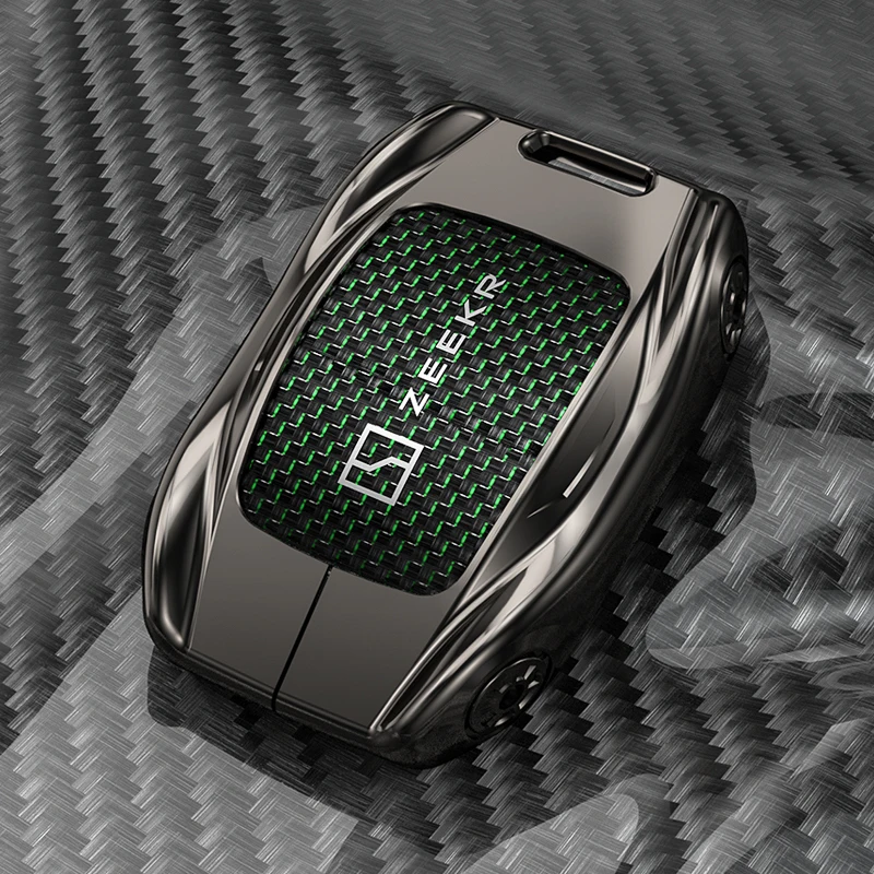 For-Zeekr-001-007-009-X-2024-Aluminum-Alloy-ABS-Carbon-Fiber-Key-Cover ...