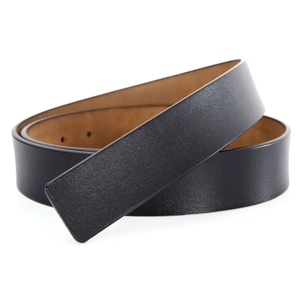 No-Buckle-Genuine-Leather-Belts-With-Holes-High-Quality-100-Pure ...