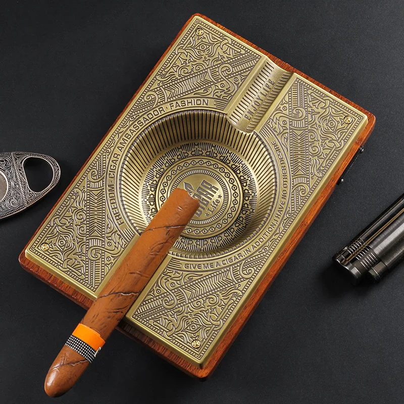 Metal-Cigar-Ashtray-Titanium-alloy-Cigar-Holder-Cigars-Ashtrays-Travel ...