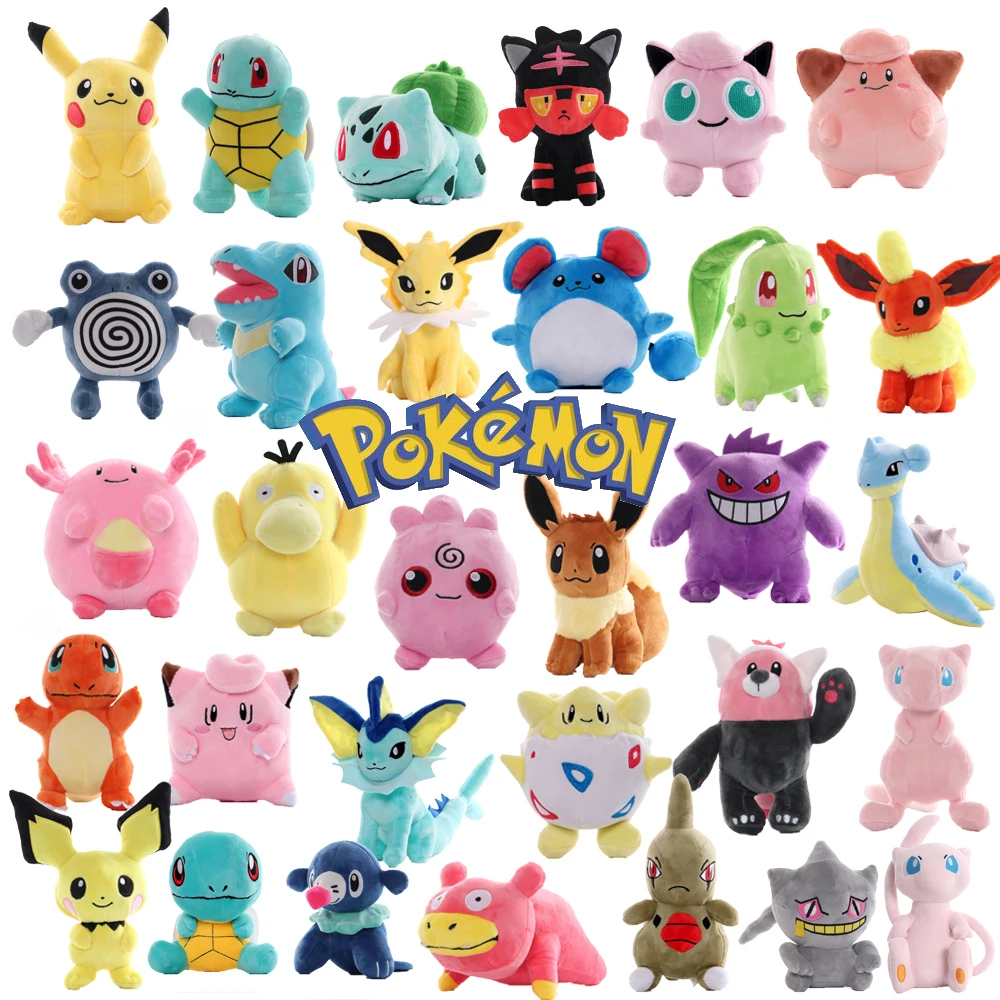 Pokemon-Pluche-Poppen-Speelgoed-Pikachu-Gengar-Bulbasaur-Charmander ...