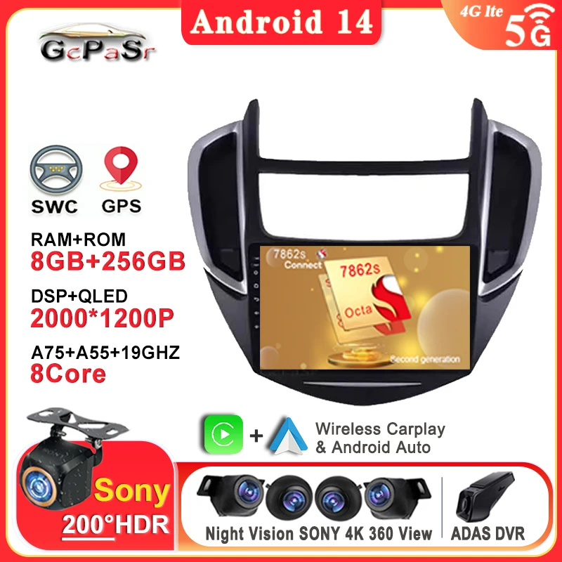 Android-14-Car-Radio-For-Chevrolet-Trax-2014-2016-Multimedia-Video ...