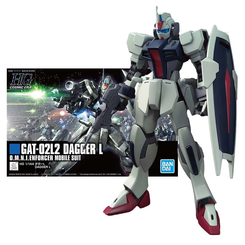 Bandai Original Gundam Model Kit Anime Figure Hg Gat-02l2 Dagger L ...