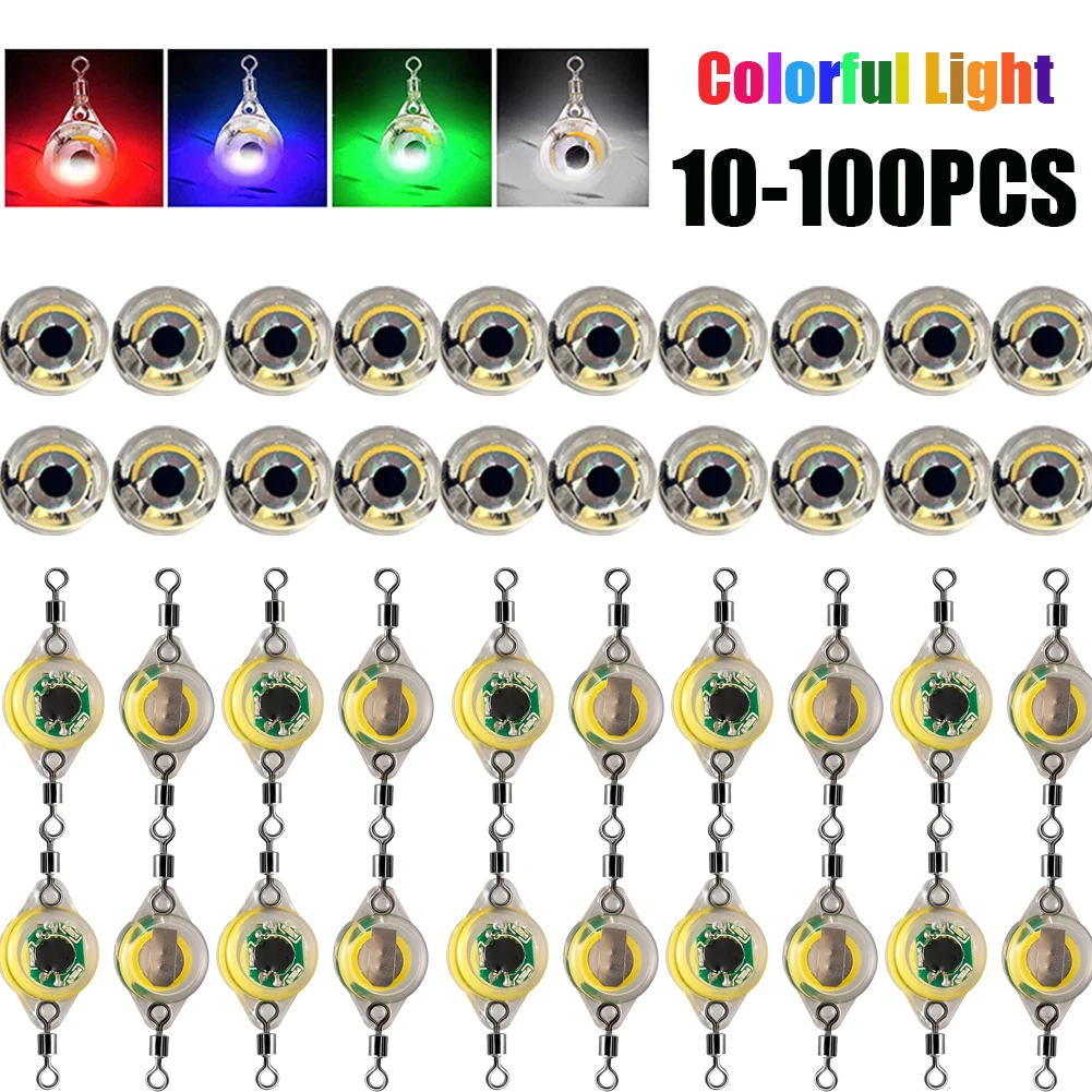 Fishing Squid Lures Bait Deep Drop Lights Diamond - 10-50pcs Fishing ...