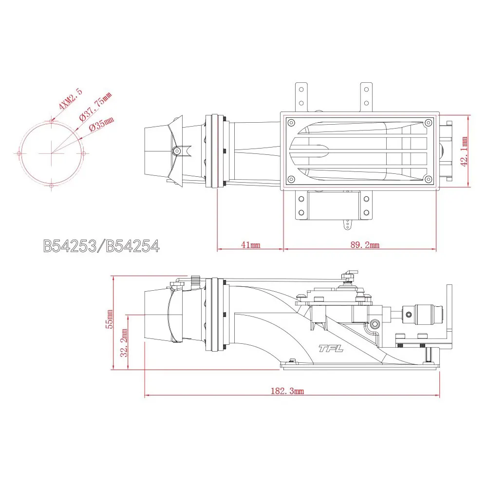 TFL RC boat B54253 Water jet thruster jet pump Water jet drive boat ...